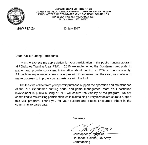 Home - Pohakuloa Training Area, the Army's home in Hawaii - iSportsman